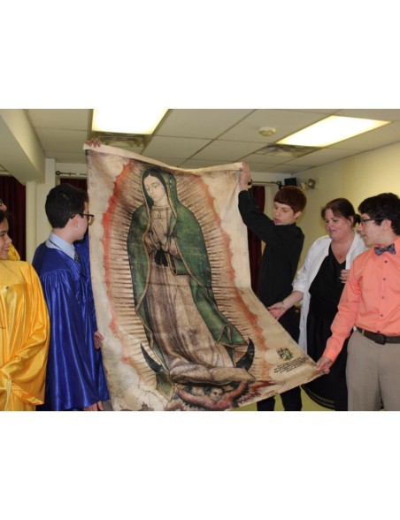 (Only USA) Replica Tilma of Our Lady of Guadalupe (T1 True size - 169 X ...